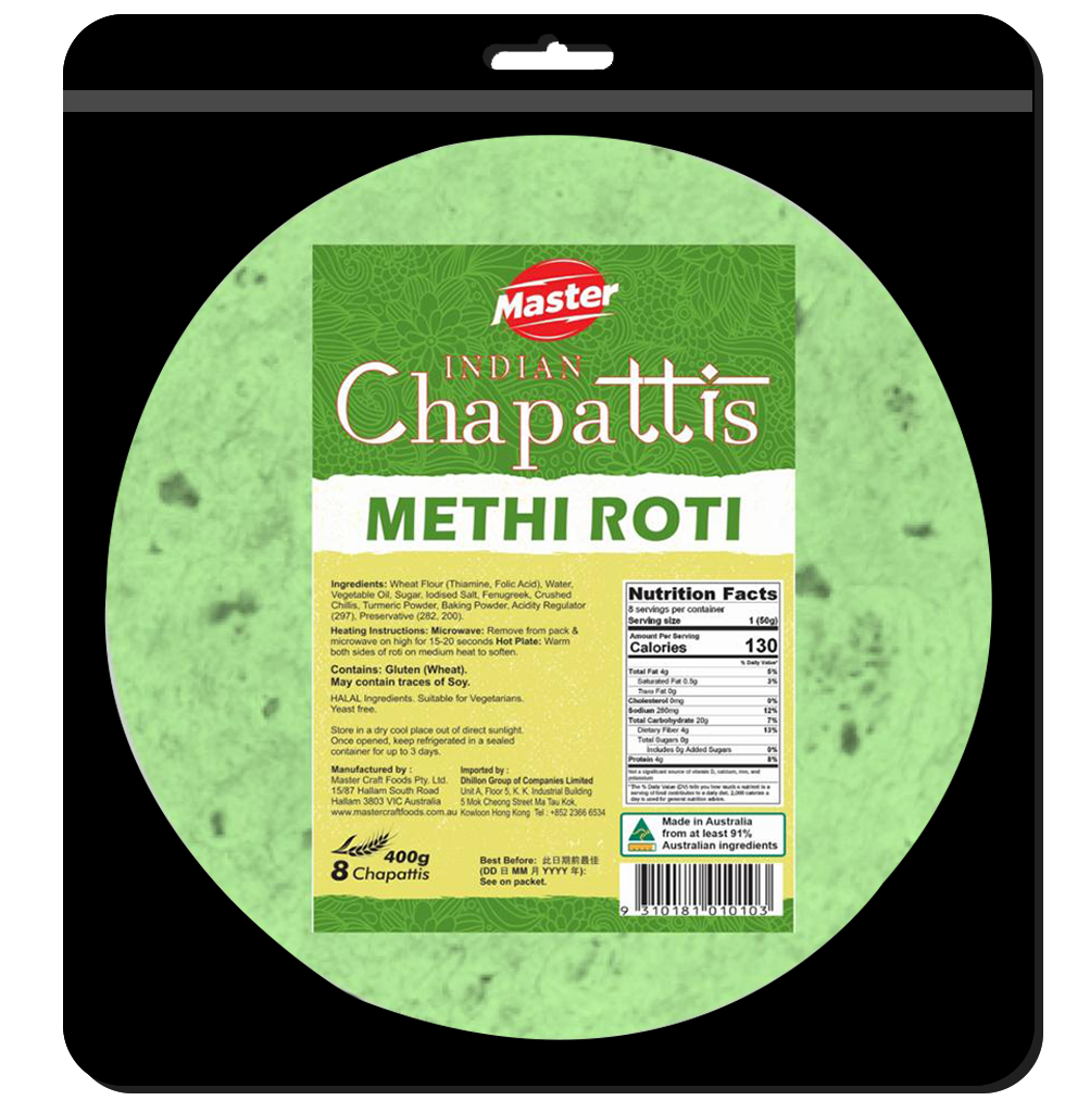 Master Craft Methi Roti – Yuvi Foods
