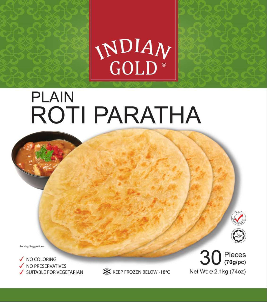 Plain Roti Paratha 30pc – Yuvi Foods