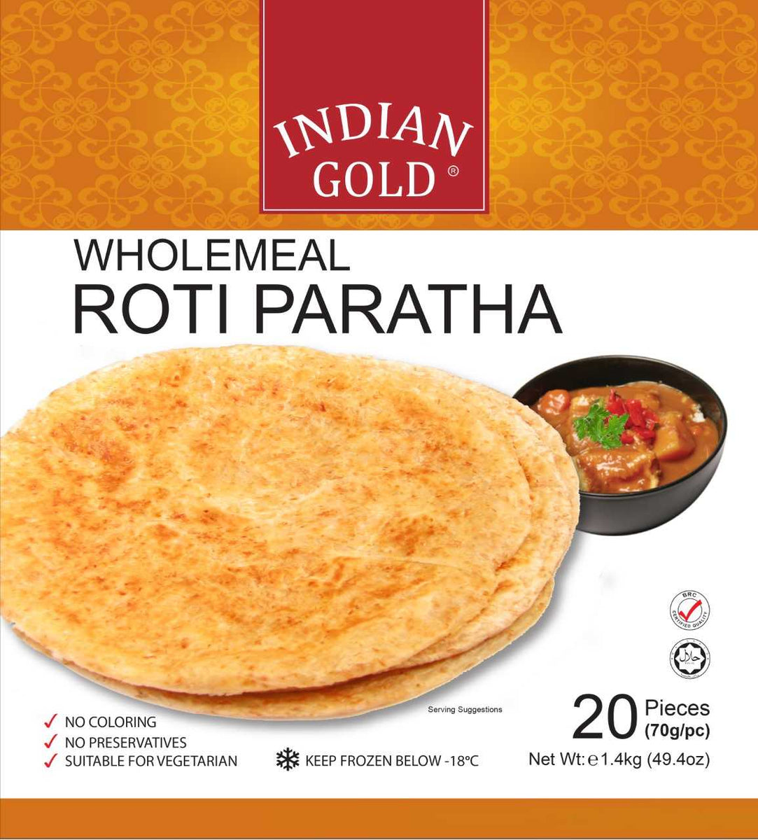 Wholemeal Roti Paratha 20pc – Yuvi Foods